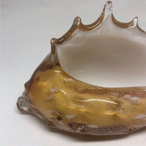 Murano | Art | Murano Italy Art Glass Conch Shell In Cased Aventurine ...